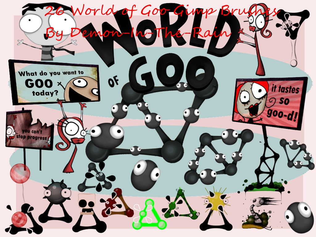World of Goo GIMP Brushes by Demon-in-the-rain on DeviantArt