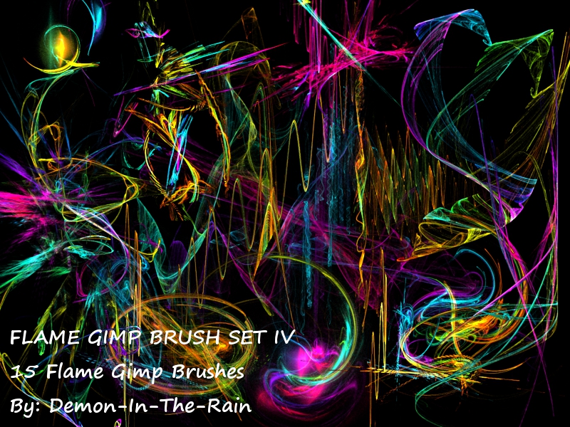 Flame-Glow Gimp Brushes-Set IV by Demon-in-the-rain on DeviantArt