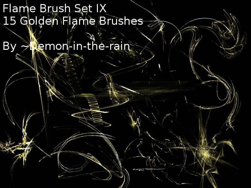 Flame-Glow Gimp Brushes-Set IX by Demon-in-the-rain on DeviantArt