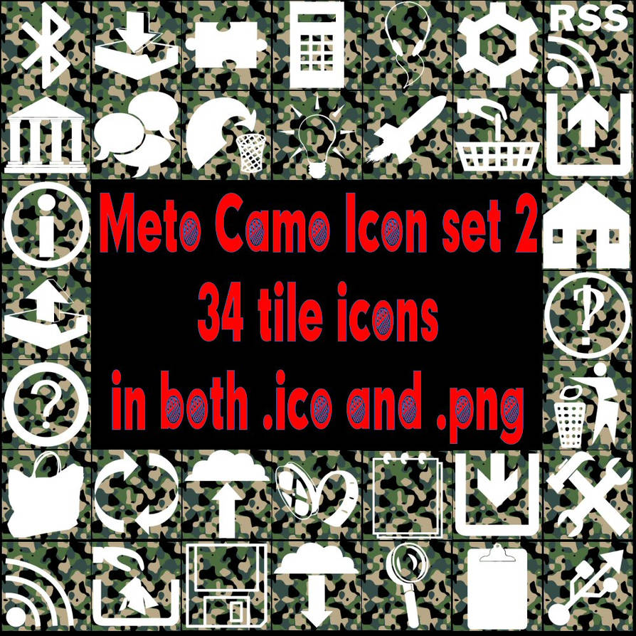 Meto Camo Icon set 2 by Wild-Card-CR on DeviantArt