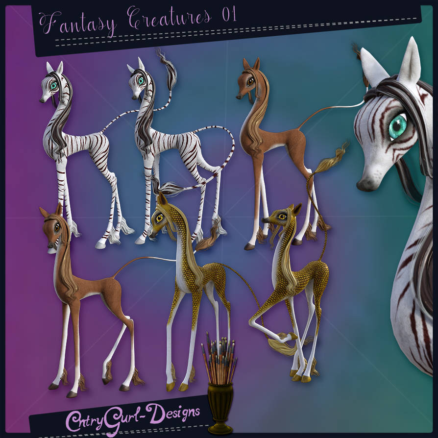 Fantasy Creatures 01 by CntryGurl-Designs on DeviantArt