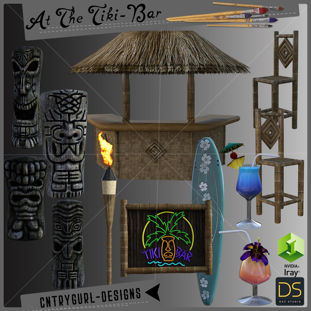 At The Tiki-Bar by CntryGurl-Designs on DeviantArt