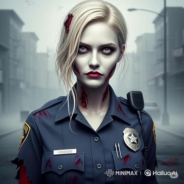 Video. Zombie Policewoman Holding Roses by megalodon-1 on DeviantArt