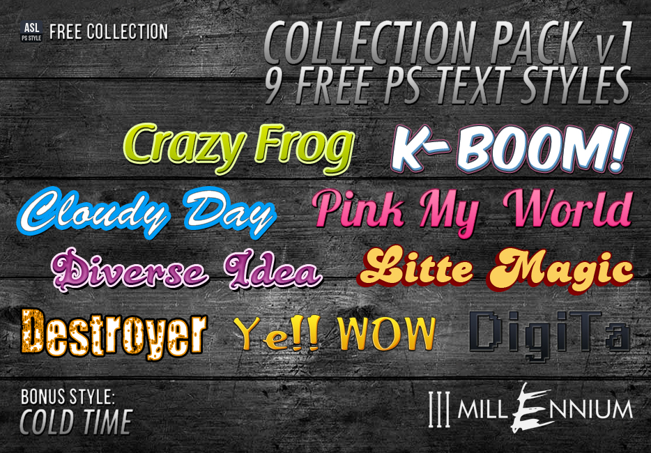 PS Style Pack v1 3rdMillennium by 3rdmillennium on DeviantArt
