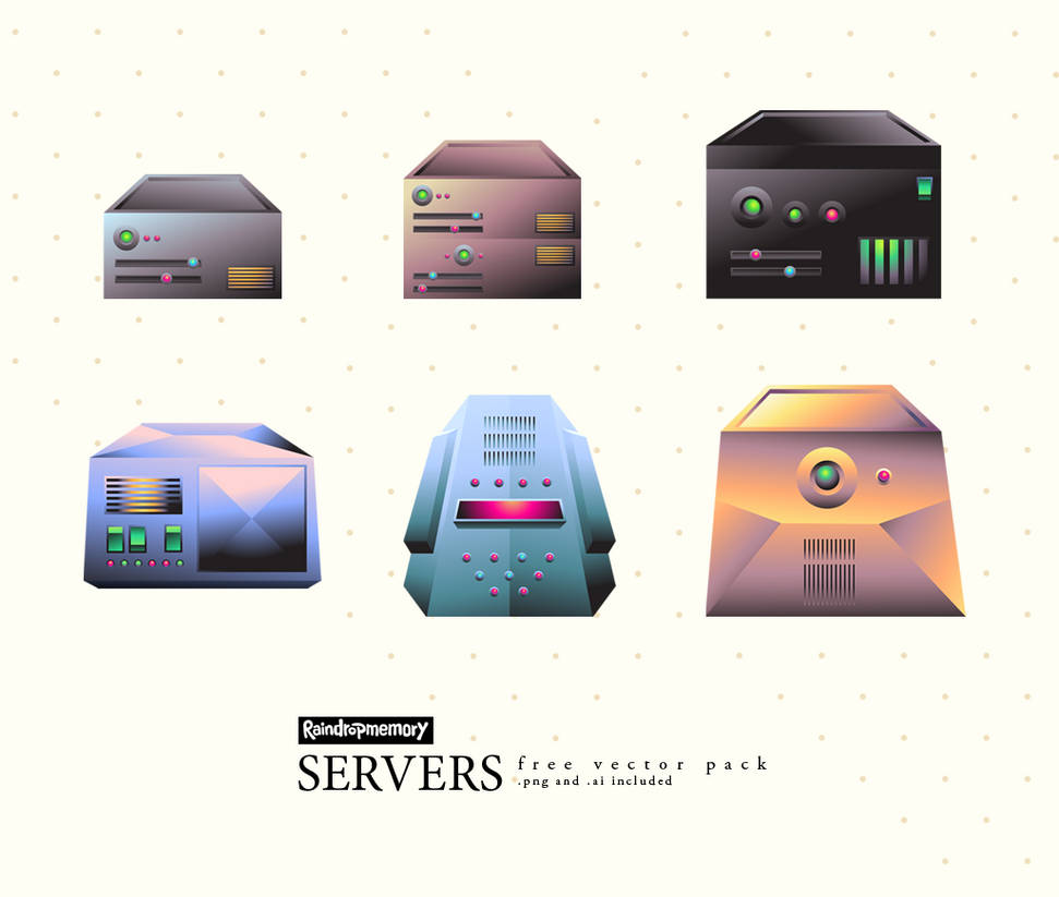 SERVERS free vector pack by Raindropmemory on DeviantArt