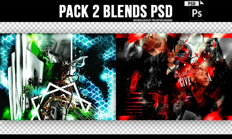 +PACK 2 BLENDS by IwillGoUp on DeviantArt