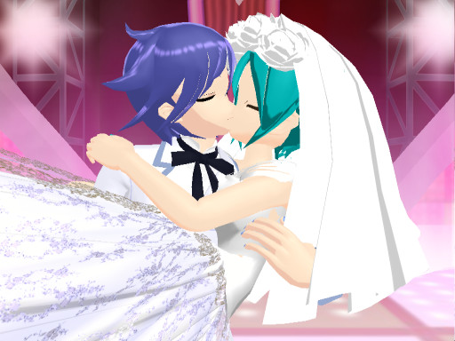 MMD kiss the bride! by NadeshikoLove1 on DeviantArt