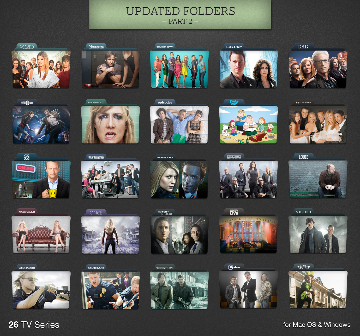 TV Series Folders Update 2 by paulodelvalle on DeviantArt