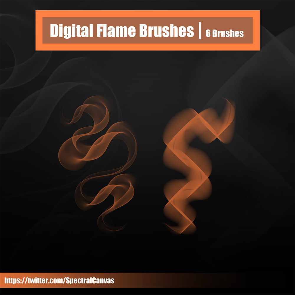 Digital Flame Brushes - Tool Pack | CSP by SpectralCanvasImages on ...