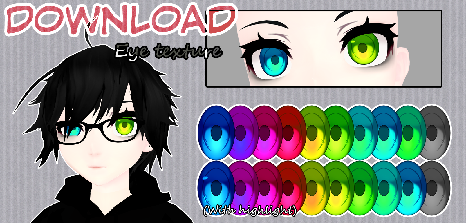 My artstyle of eye - eye texture [DOWNLOAD] by RiaRiiRii on DeviantArt