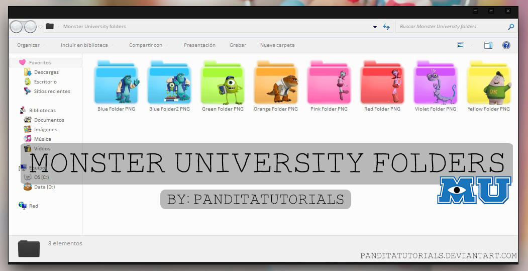 Monster University Folders by PanditaTutorials on DeviantArt