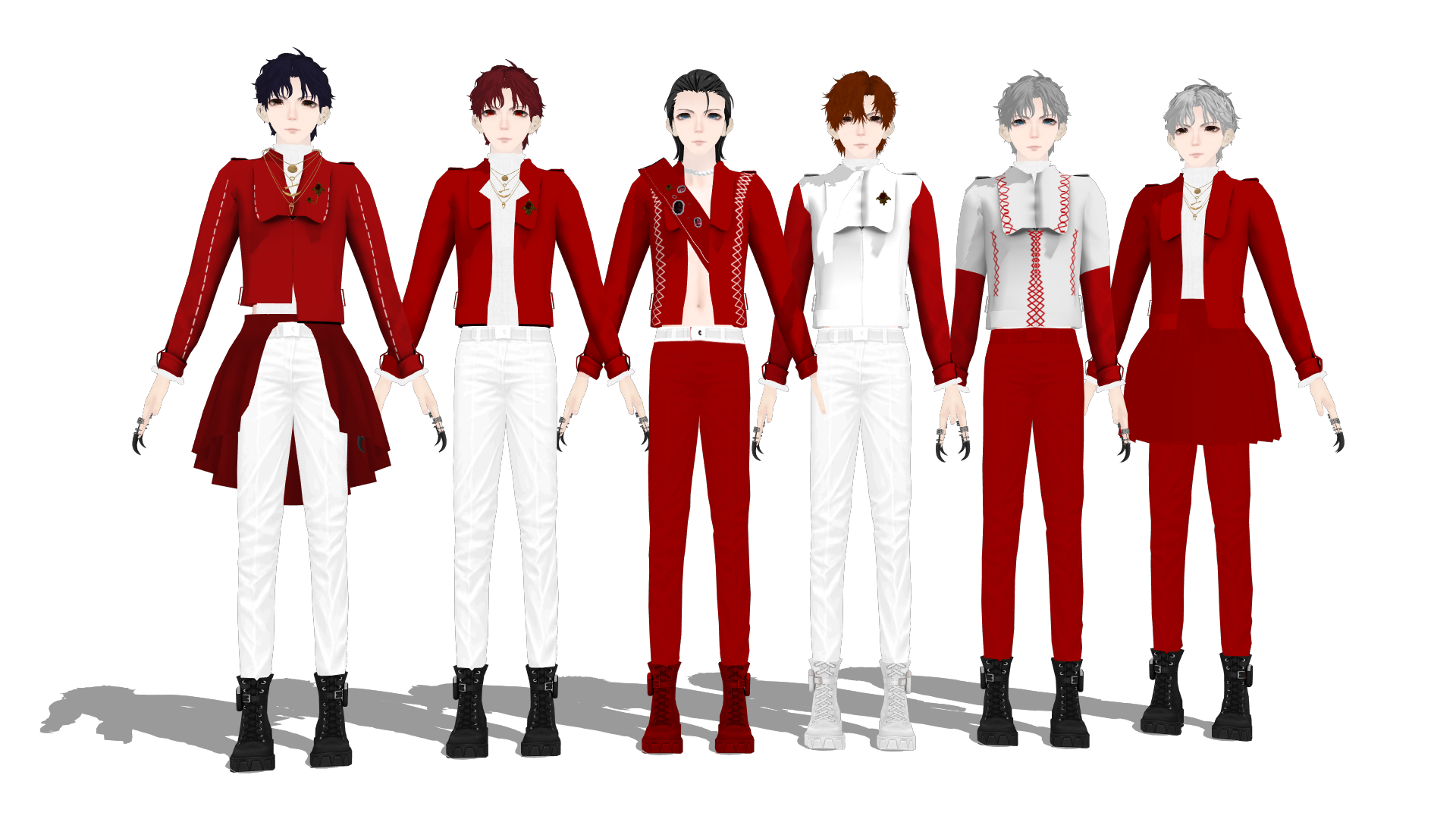 [MMD] - WayV Phantom Red outfits DL by NorthAuroraBorealis on DeviantArt