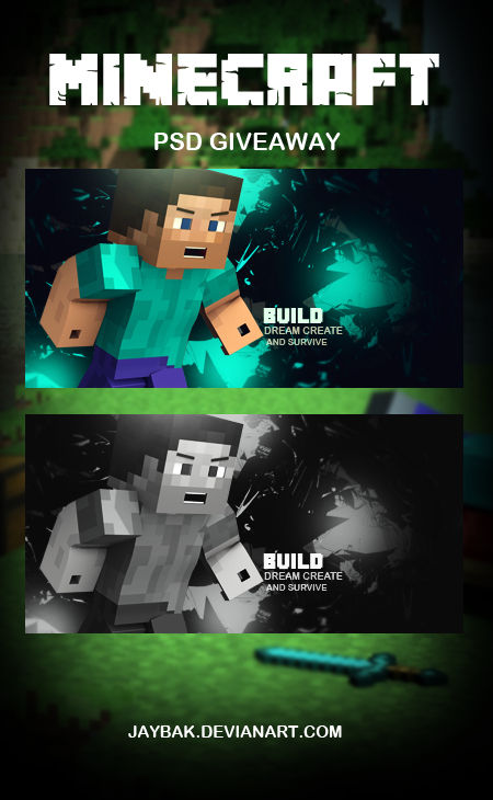 Minecraft PSD - Giveaway by jaybak on DeviantArt