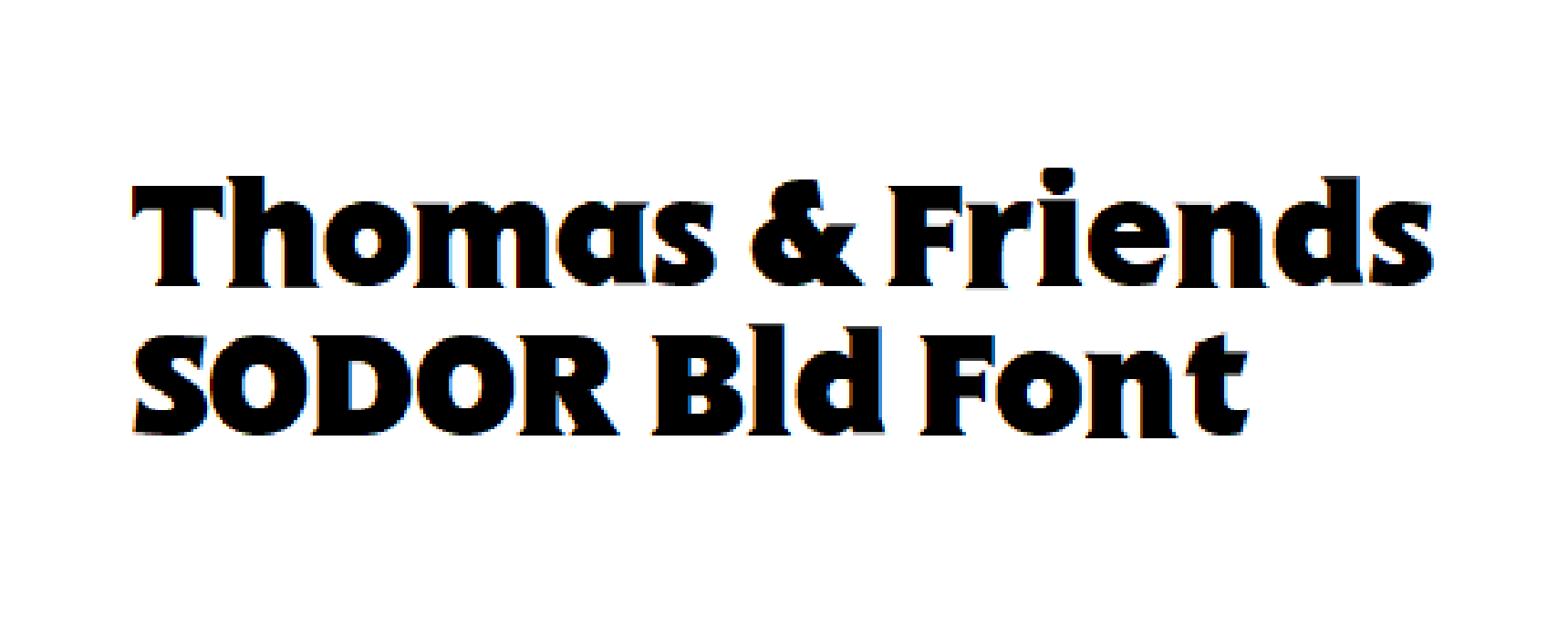 Thomas And Friends Logo Font