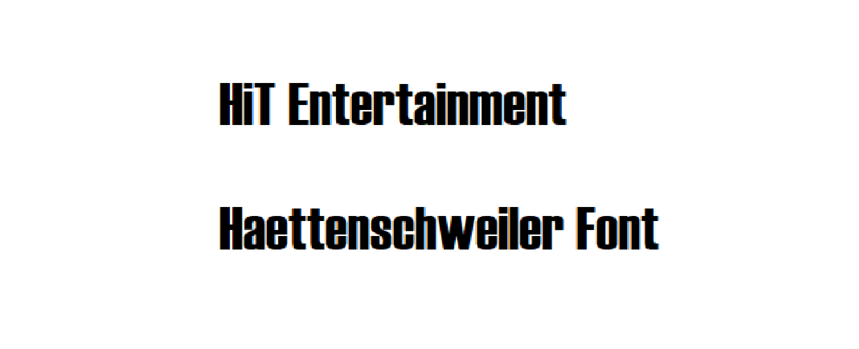 HiT Entertainment - Haettenschweiler Font by Charlie316 on DeviantArt