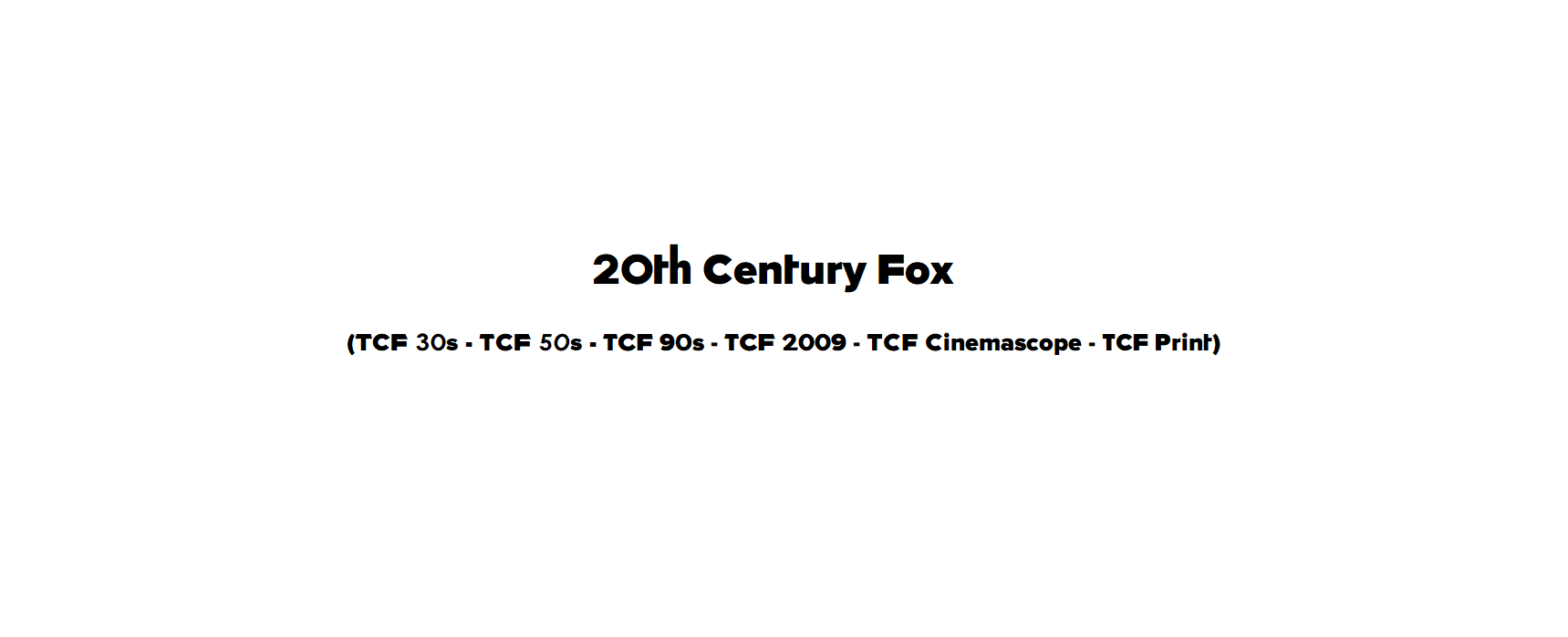 20th Century Fox - TCF Font by Charlie316 on DeviantArt
