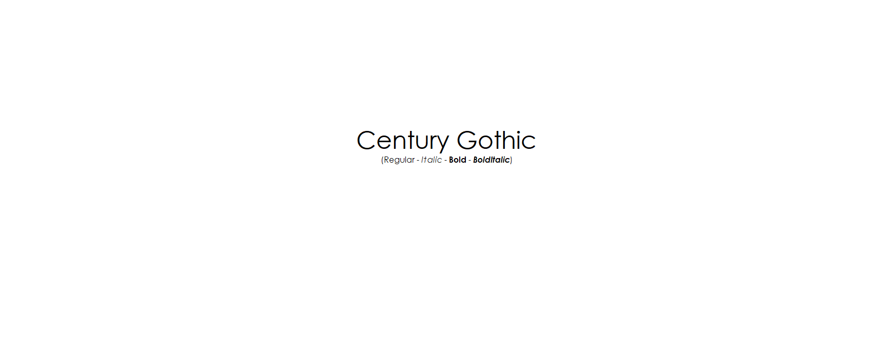 Century Gothic Font by Charlie316 on DeviantArt