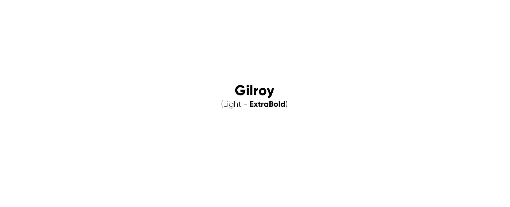 Gilroy Font by Charlie316 on DeviantArt