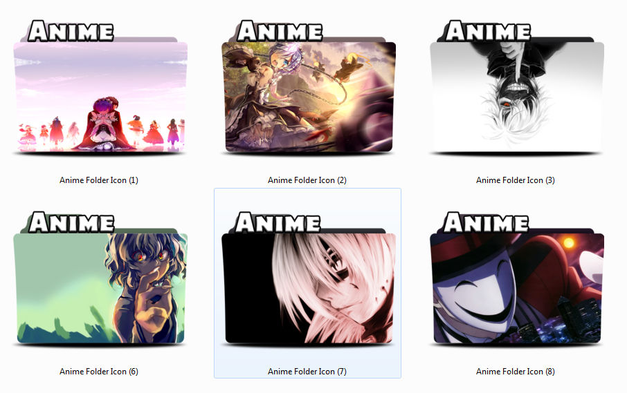 Anime Folder Icons v4 by KennardCruz on DeviantArt