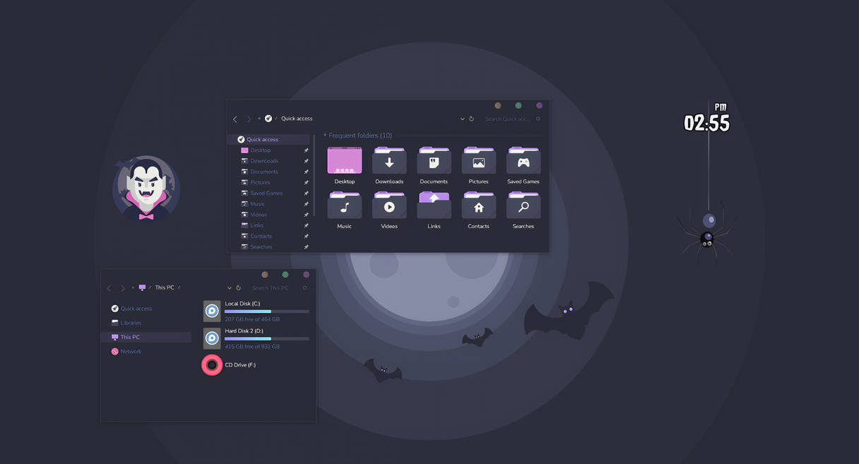 Dracula-Tela Icon Theme 7TSP v.Final by Digifeye on DeviantArt
