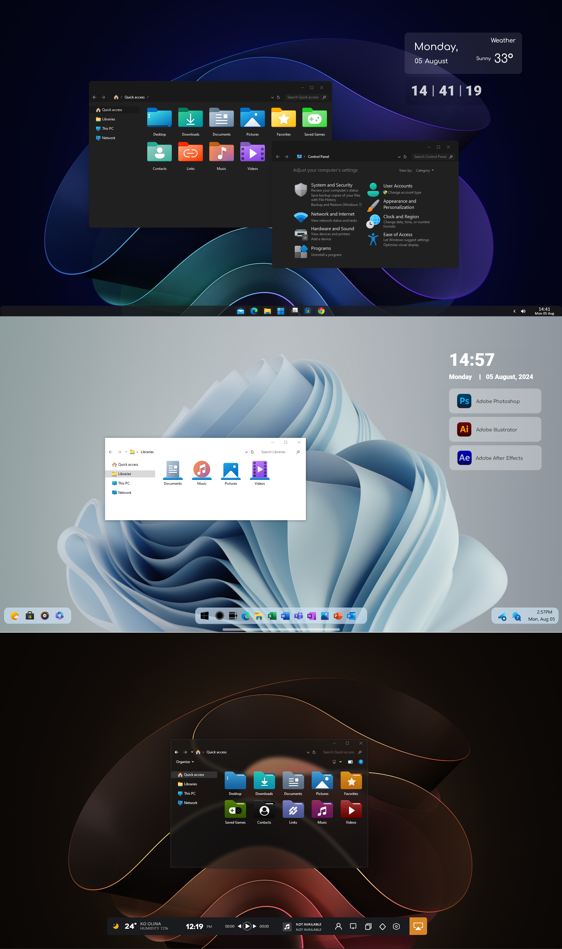 Win11 icon themes for Win10 - Part 1/2 by Digifeye on DeviantArt