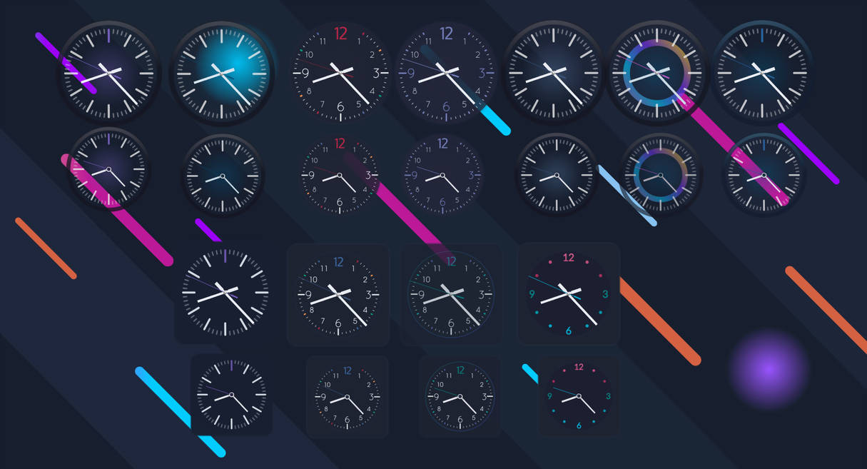 Time colors Rainmeter skins v.1.1 by Digifeye on DeviantArt