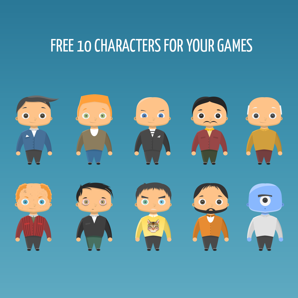 Free 10 PSD Characters for your games by DarkSuck on DeviantArt