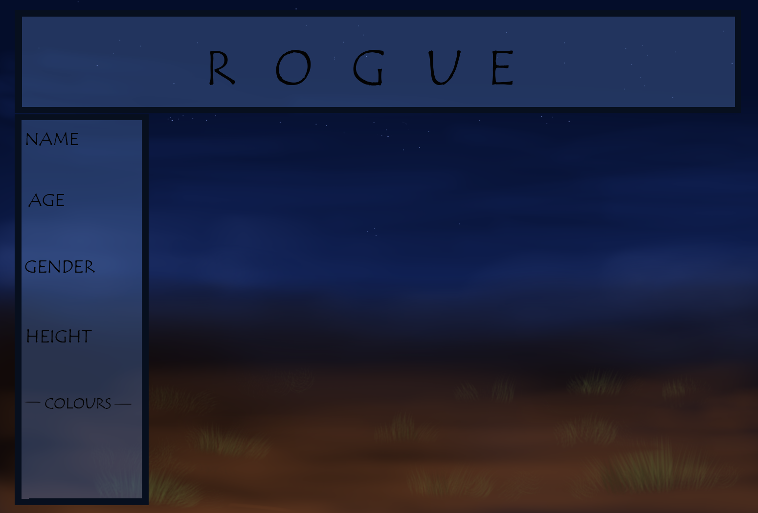 Rogue App complete by KaiKenNatsuki on DeviantArt