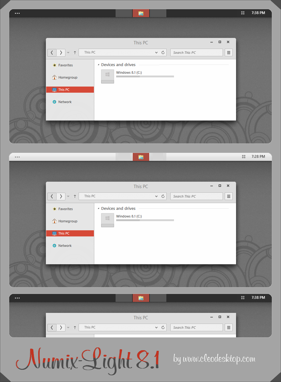 Numix-Light Theme Windows 8.1 by Cleodesktop on DeviantArt Numix-Light Theme Windows 8.1 by Cleodesktop on DeviantArt