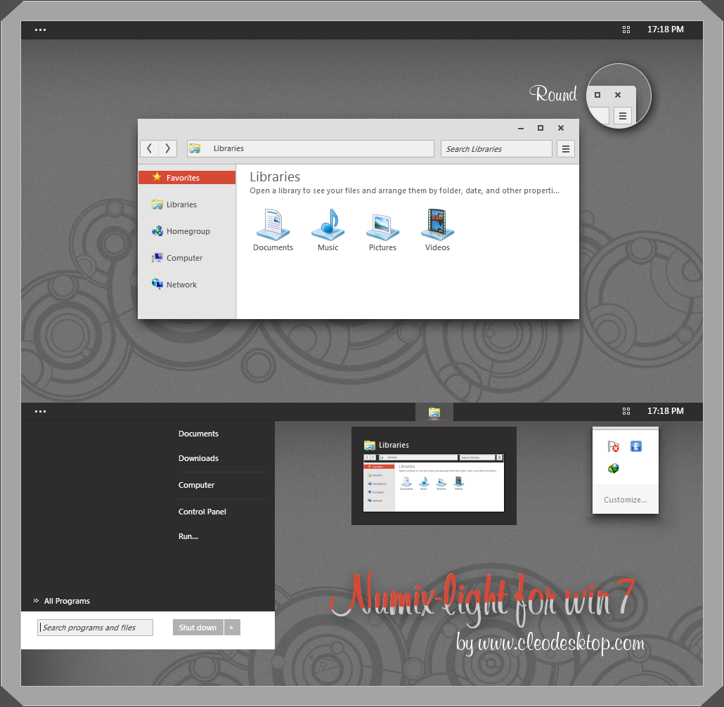 Numix-Light Theme For Windows 7 by Cleodesktop on DeviantArt Numix-Light Theme For Windows 7 by Cleodesktop on DeviantArt