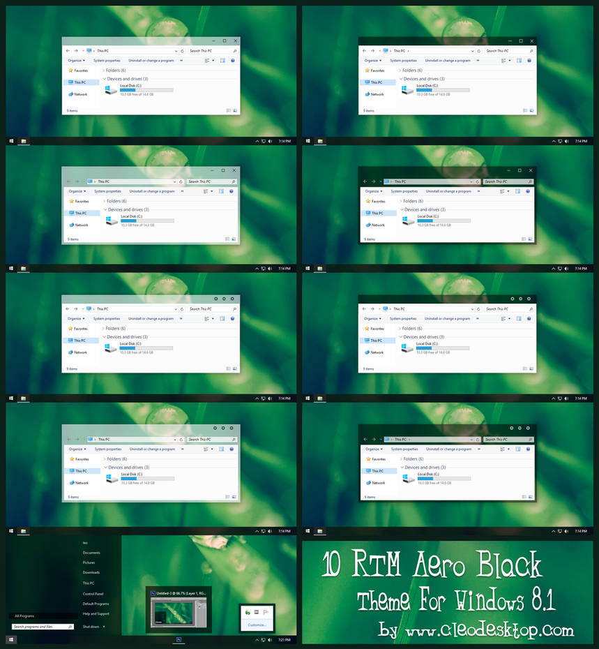 Windows10 RTM Black Aero Theme Windows 8.1 by Cleodesktop on DeviantArt Windows10 RTM Black Aero Theme Windows 8.1 by Cleodesktop on DeviantArt