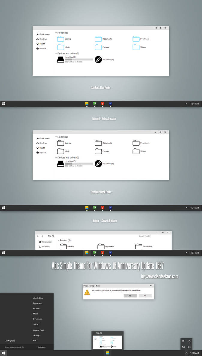 Abc Simple Theme Windows10 Anniversary Update by Cleodesktop on DeviantArt Abc Simple Theme Windows10 Anniversary Update by Cleodesktop on DeviantArt