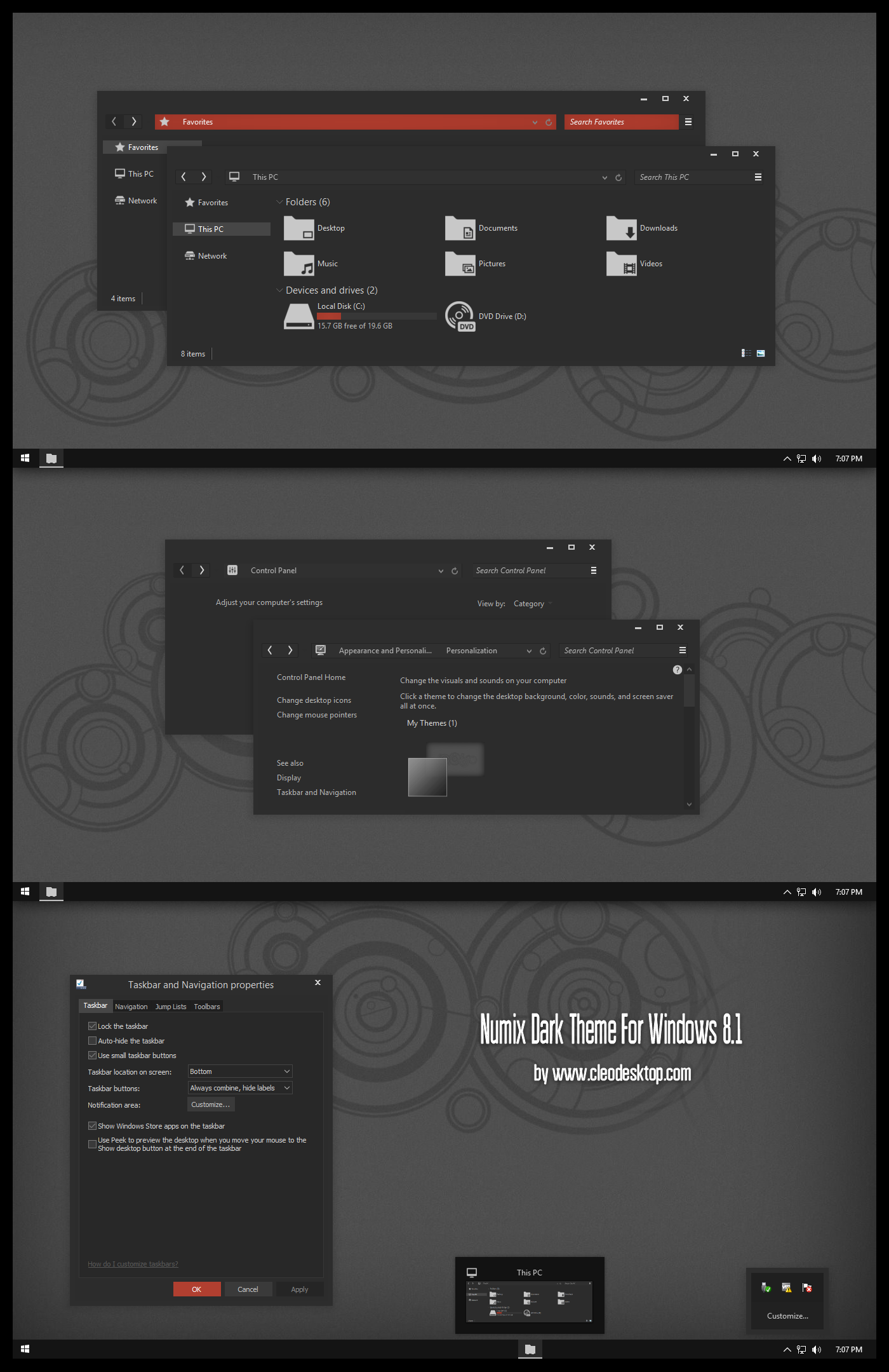 Numix Dark Theme Windows 8.1 by Cleodesktop on DeviantArt Numix Dark Theme Windows 8.1 by Cleodesktop on DeviantArt