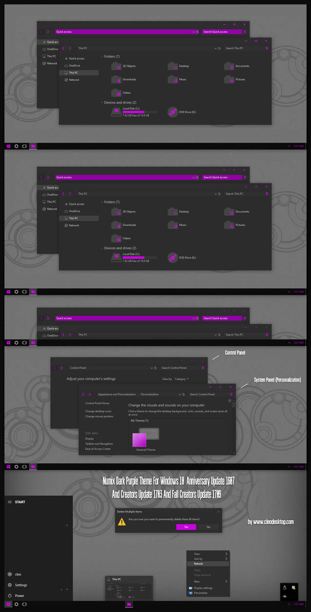 Numix Dark Purple Theme Windows 10 by Cleodesktop on DeviantArt Numix Dark Purple Theme Windows 10 by Cleodesktop on DeviantArt