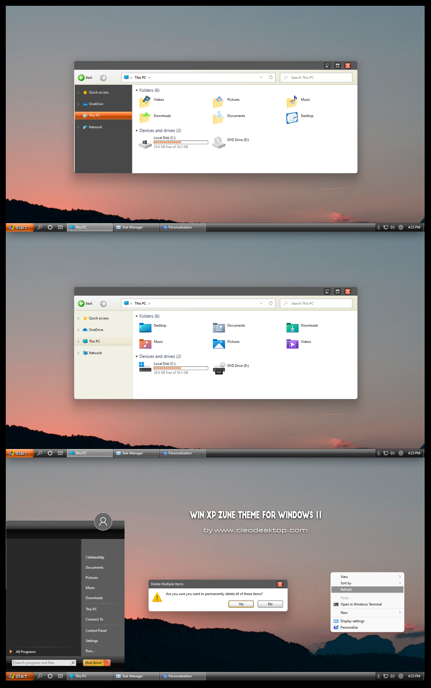Windows XP Zune Theme For Windows 11 by Cleodesktop on DeviantArt Windows XP Zune Theme For Windows 11 by Cleodesktop on DeviantArt
