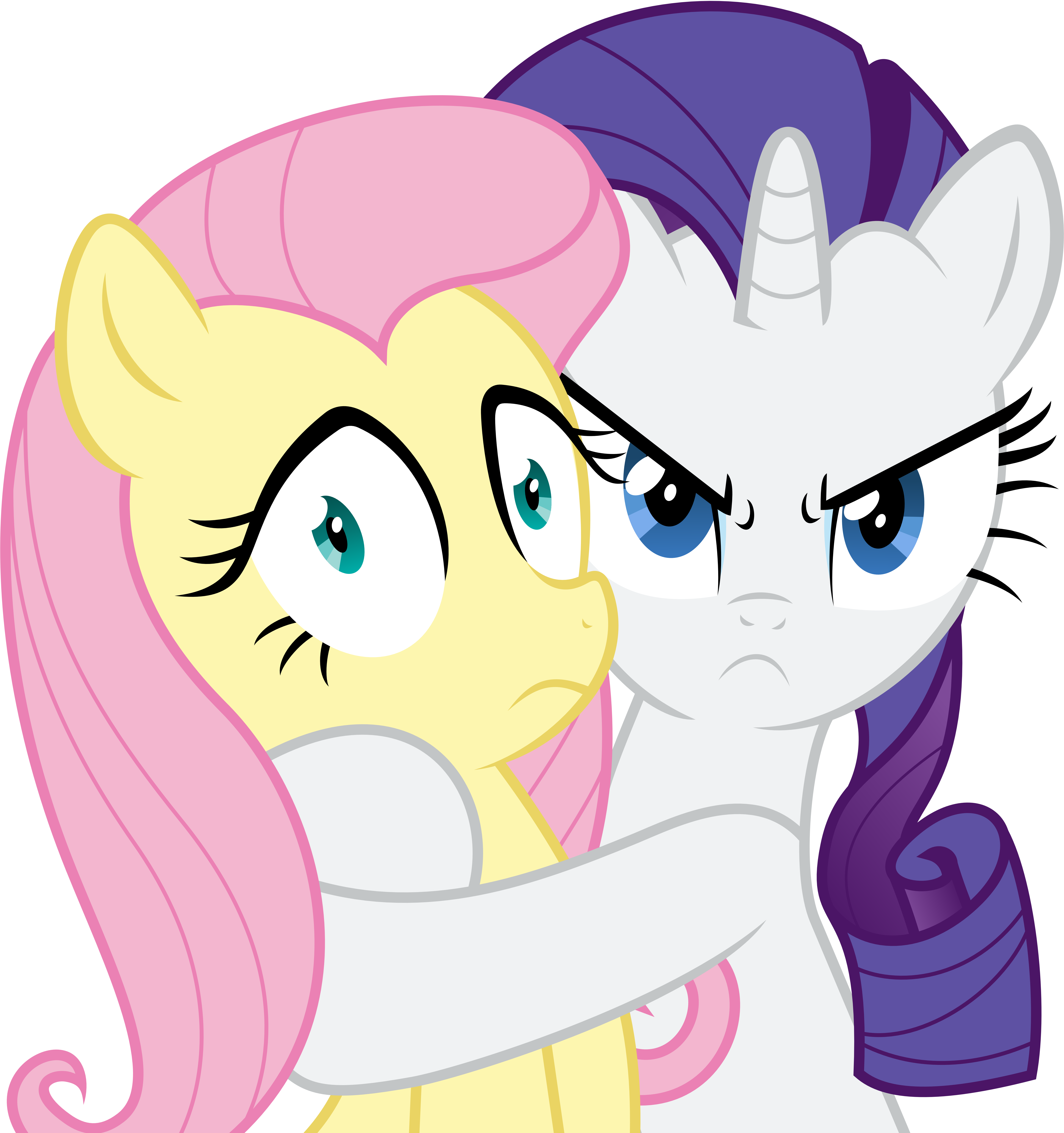 Rarity is Possessive of Fluttershy by VladimirMacHolzraum on DeviantArt