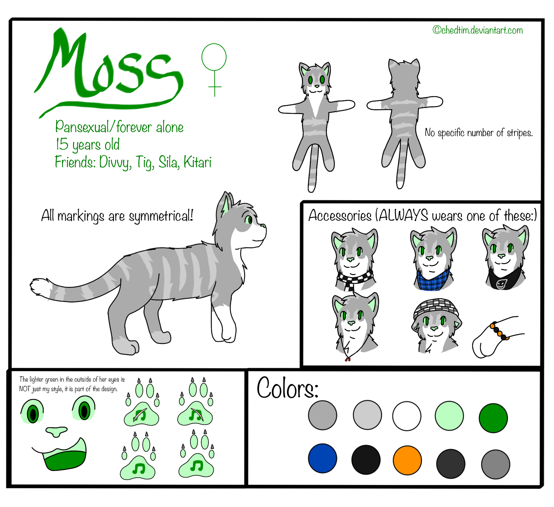 Moss Reference Sheet (OLDDDDDD) by Chedtim on DeviantArt