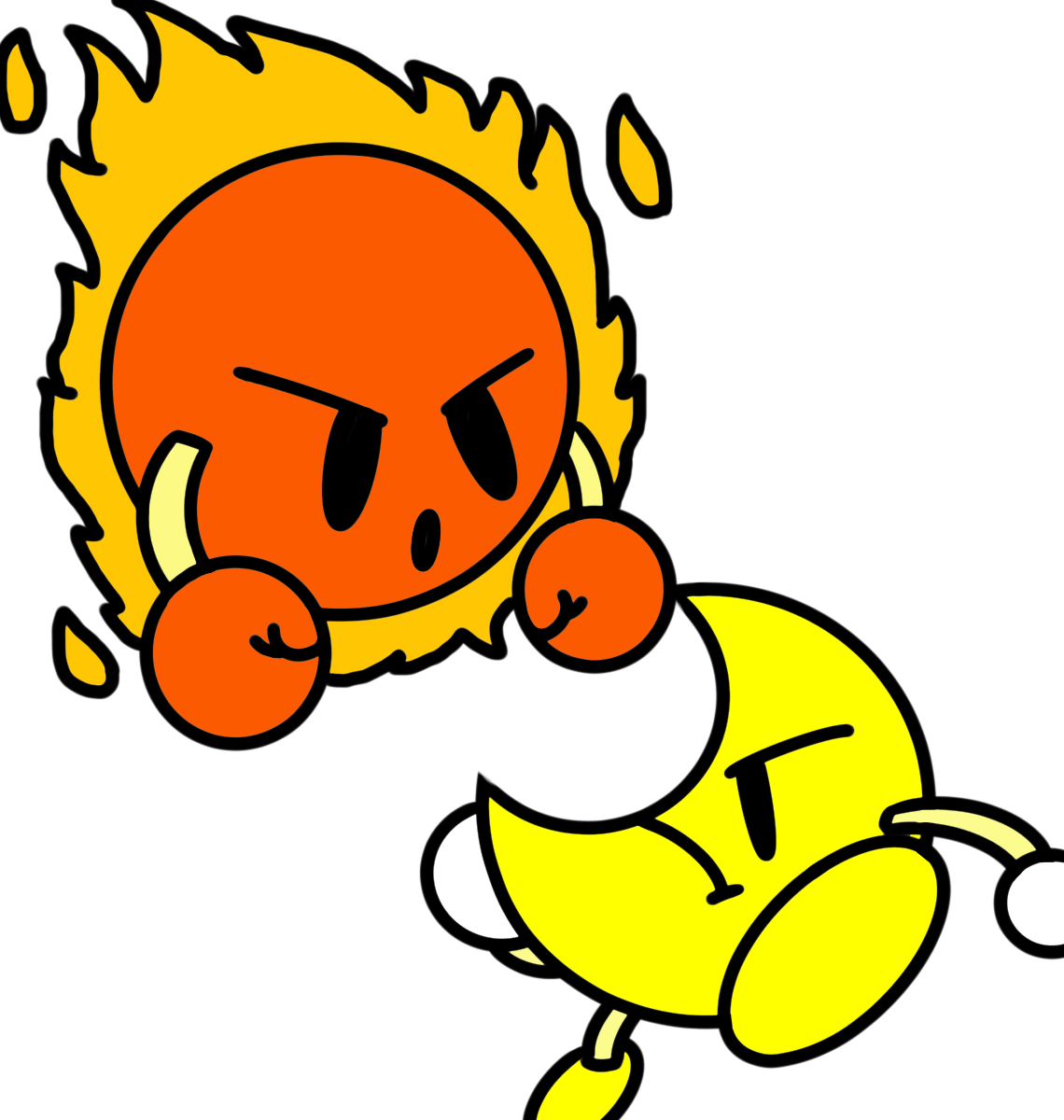 Mr. Shine vs Mr. Bright by Darkspine16647 on DeviantArt