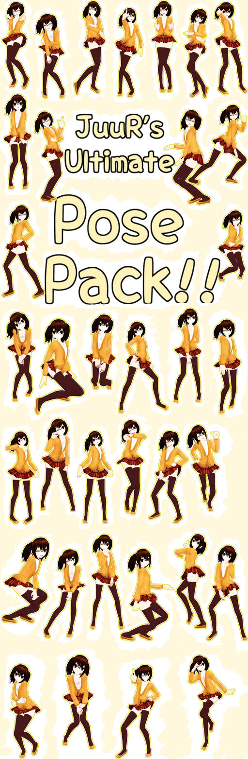 JuuRenka's Ultimate Pose Pack Download! by JuuRenka on DeviantArt