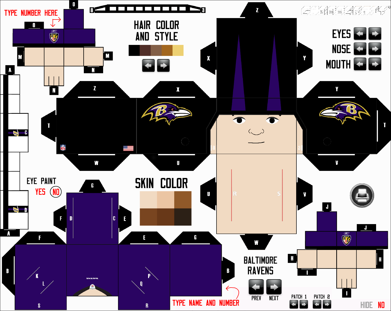 NFL Cubeecraft Maker - ALL AFC TEAMS by etchings13 on DeviantArt