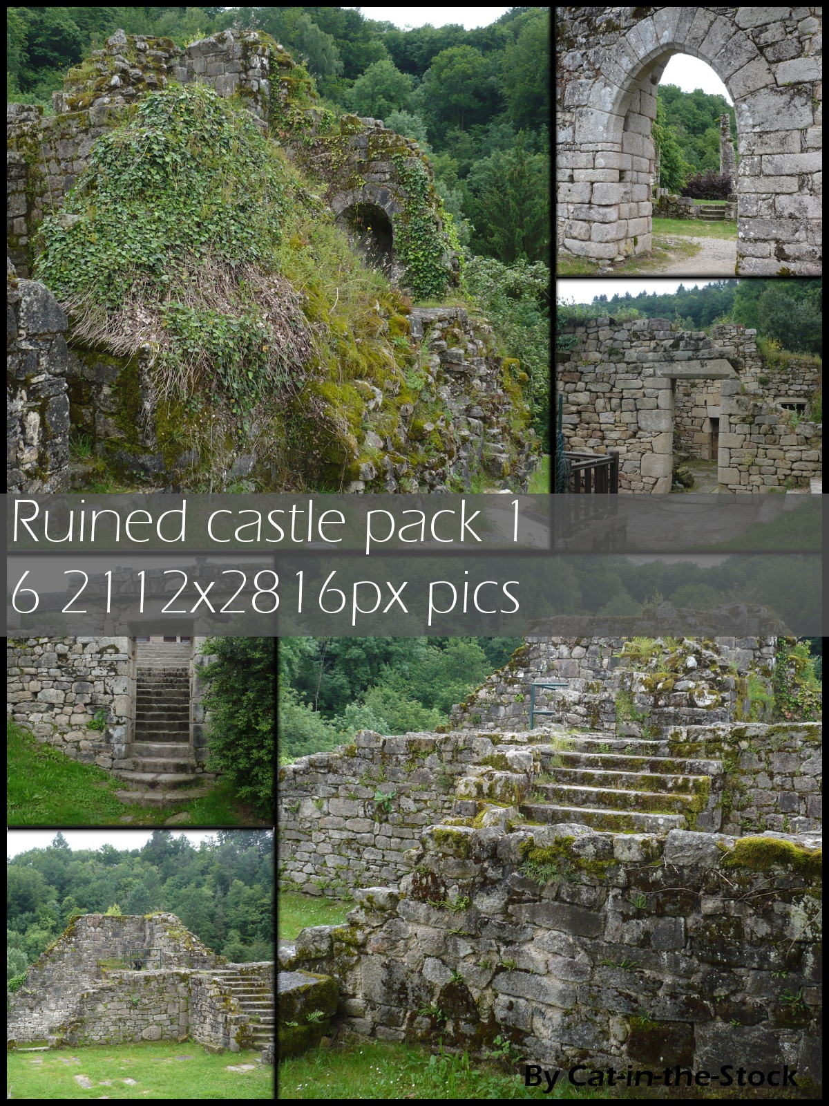Ruined castle pack 1 by Cat-in-the-Stock on DeviantArt