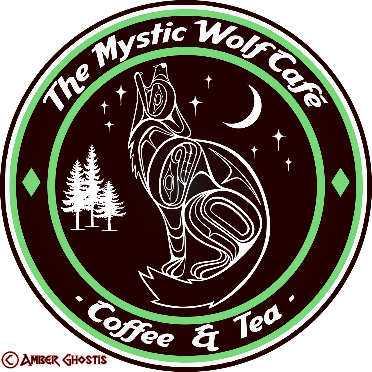The Mystic Wolf Cafe Logo by Amber-ofthe-SkyWings on DeviantArt