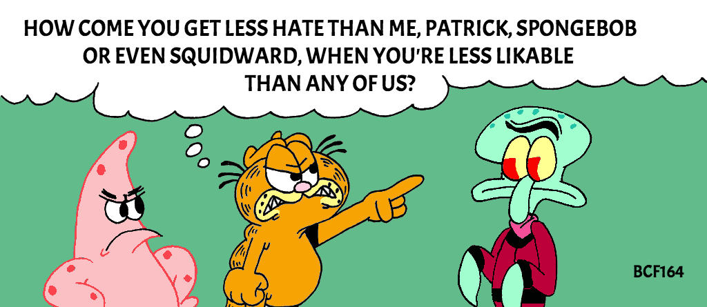 Garfield roasts Squilliam by BobClampettFan164 on DeviantArt