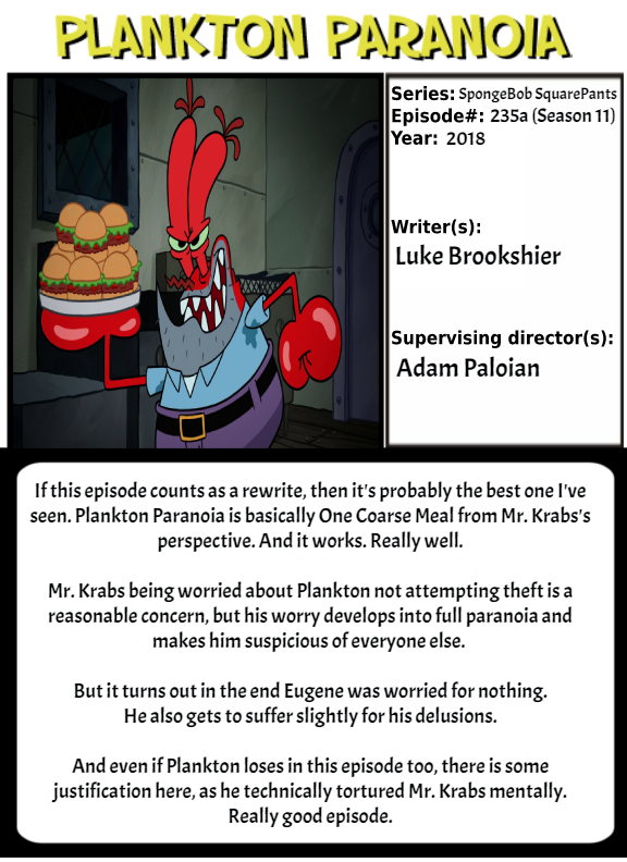 Spongebob Plankton Episode