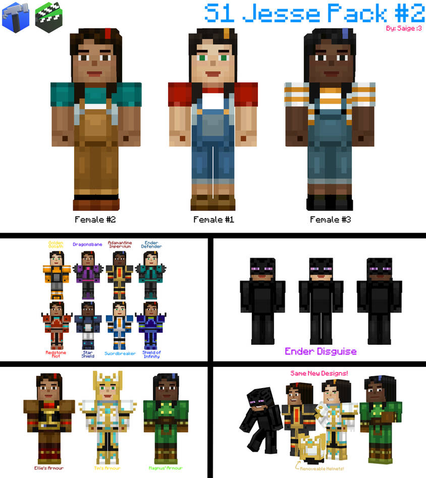 Mine Imator Modelbench S1 Jesse Model Pack 2 By Funtimedreemurr On