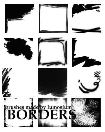 Border brushes by lumosium on DeviantArt