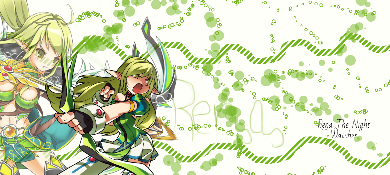 Elsword Character Wallpaper : Rena , Night Watcher by AngelLucarneStar ...