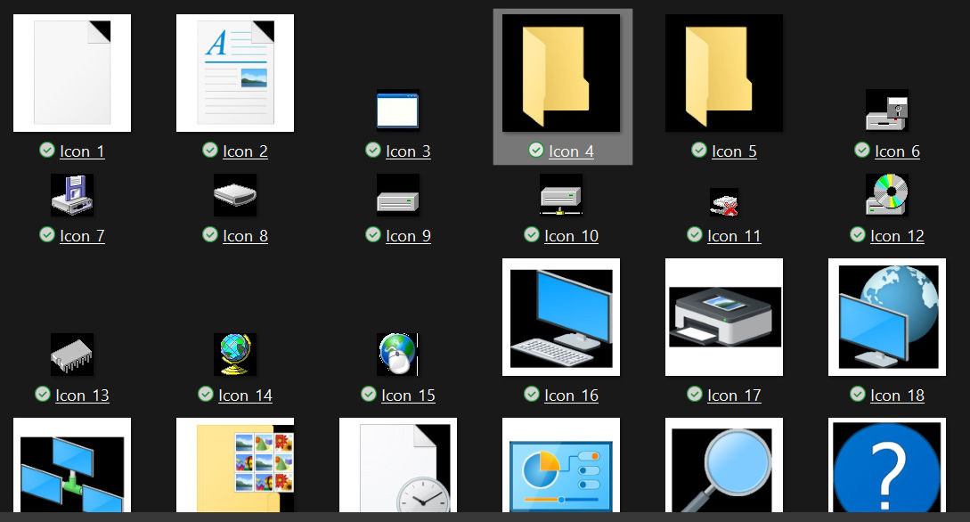 Windows 10 Shell32 Icon Pack PNG by SatelliteDish555 on DeviantArt