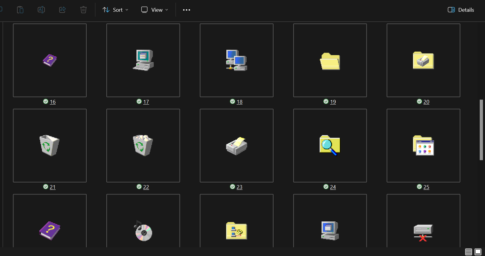 Windows Memphis Build 1351 Icon Pack by SatelliteDish555 on DeviantArt