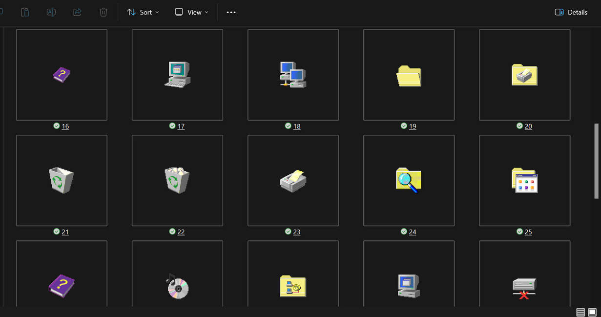 Windows Memphis Build 1351 Icon Pack by SatelliteDish555 on DeviantArt